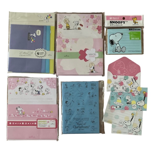 Office | Snoopy Woodstock Peanuts Japanese Stationery Paper Cards ...